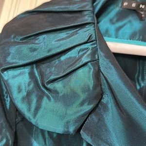 Penta | Jackets & Coats | Penta Size 8 Turquoise Satin Jacket With 4 ...